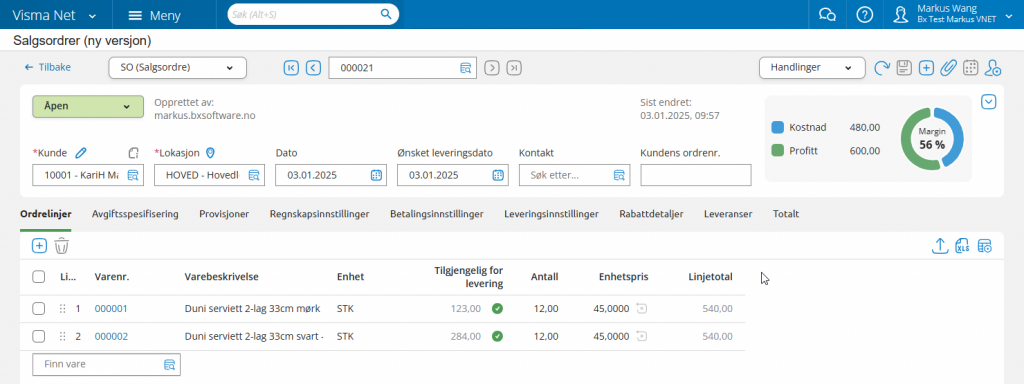 Visma Net | BxSoftware AS